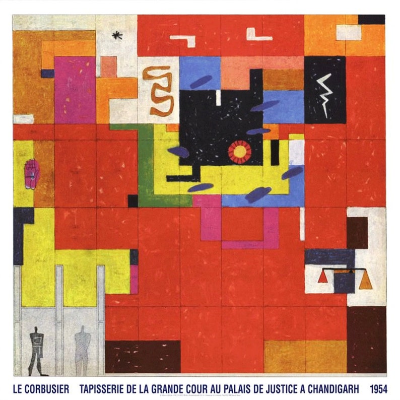 Le Corbusier Exhibition Poster - Tapestry for the High Court at ...