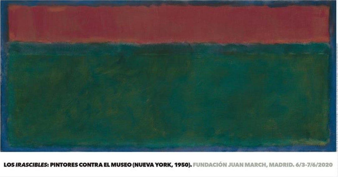 Original Mark Rothko Exhibition Poster Featuring His 'untitled - 1952 ...