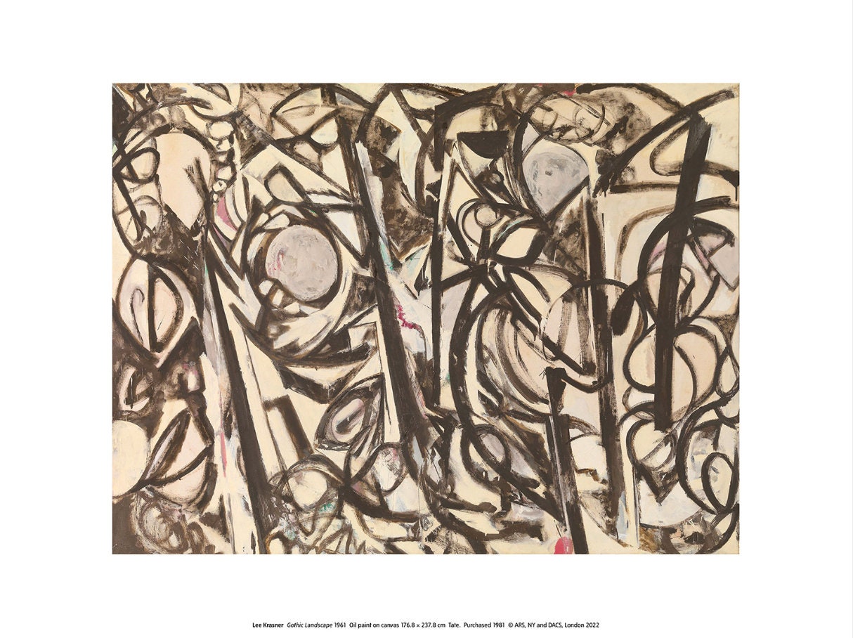 Original Lee Krasner Museum Print - Gothic Landscape - Stunning ...