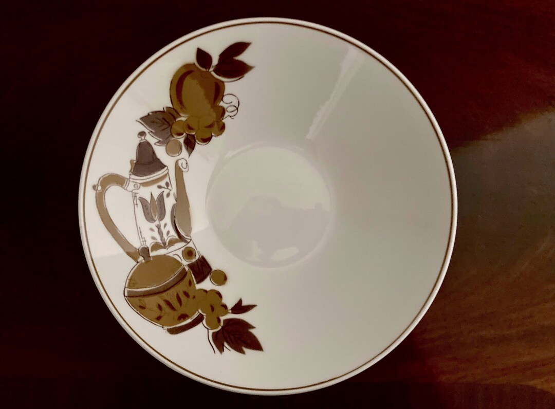 Vintage Mikasa Mocha Pattern Salad/fruit/vegetable Bowl. no. 2015-W ...