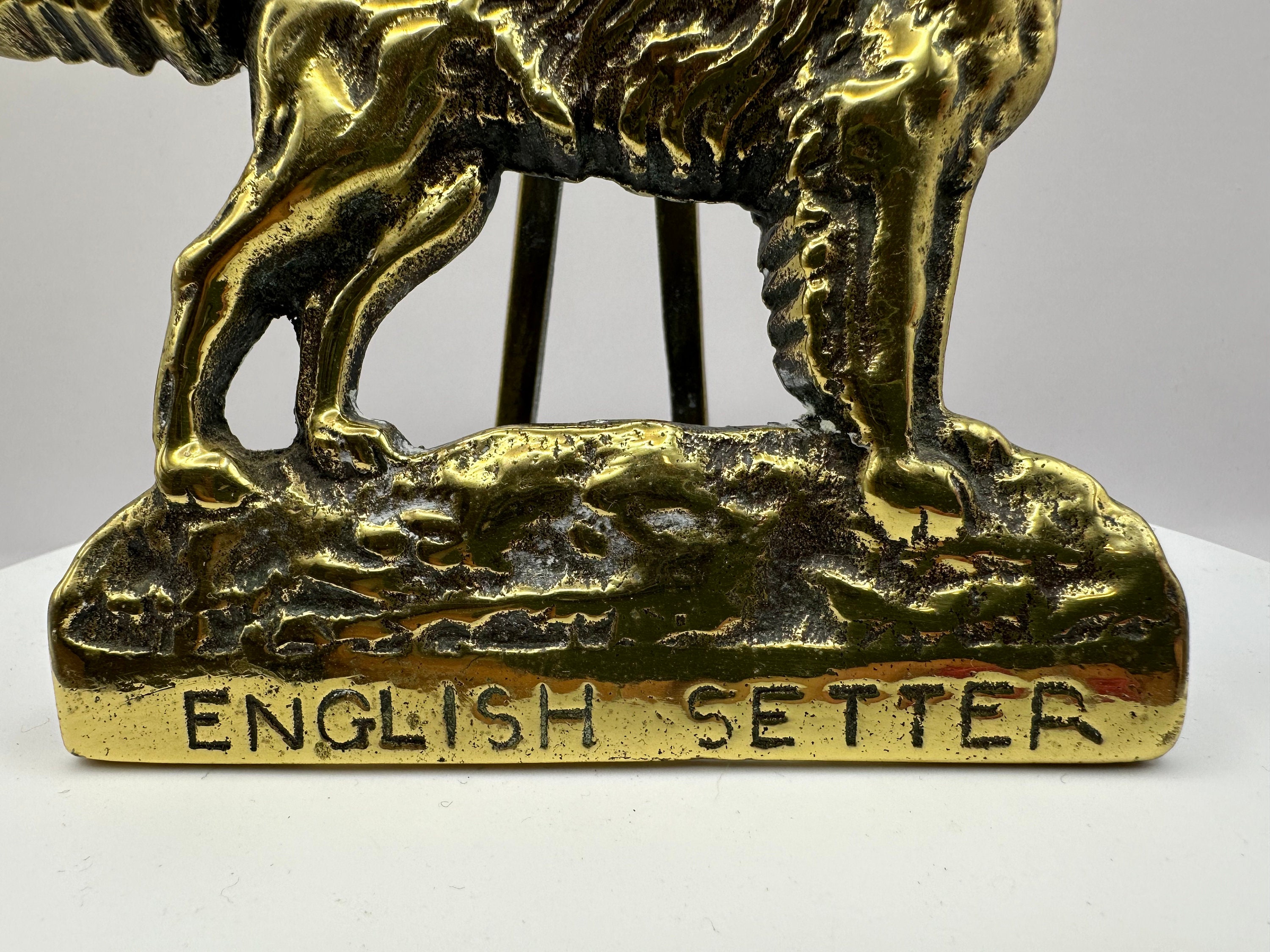 Vintage Door Knocker, Brass, english Setter Dog . 1920-40. Solid Brass ...