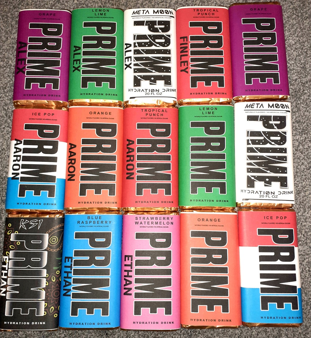 PRIME Personalised Prime Chocolate Bar 9 Designs - Etsy UK