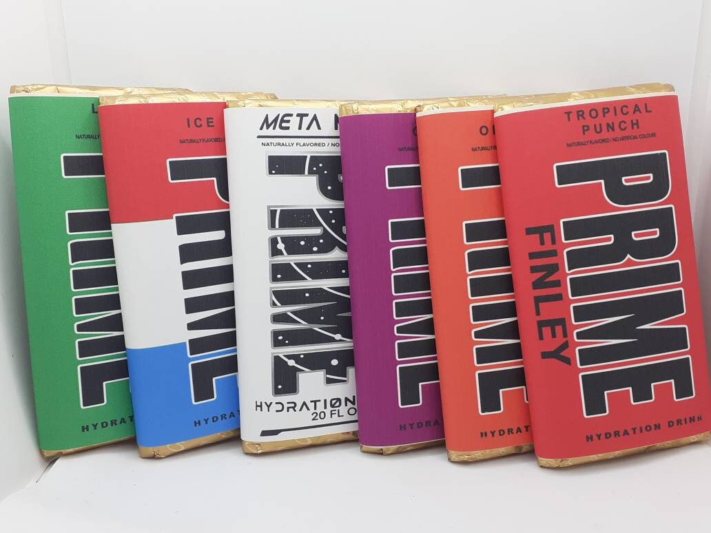 PRIME Personalised Prime Chocolate Bar 9 Designs - Etsy UK
