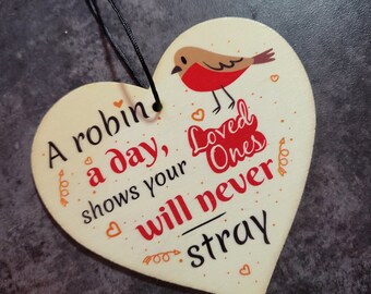 Wooden Robin Plaque - Etsy