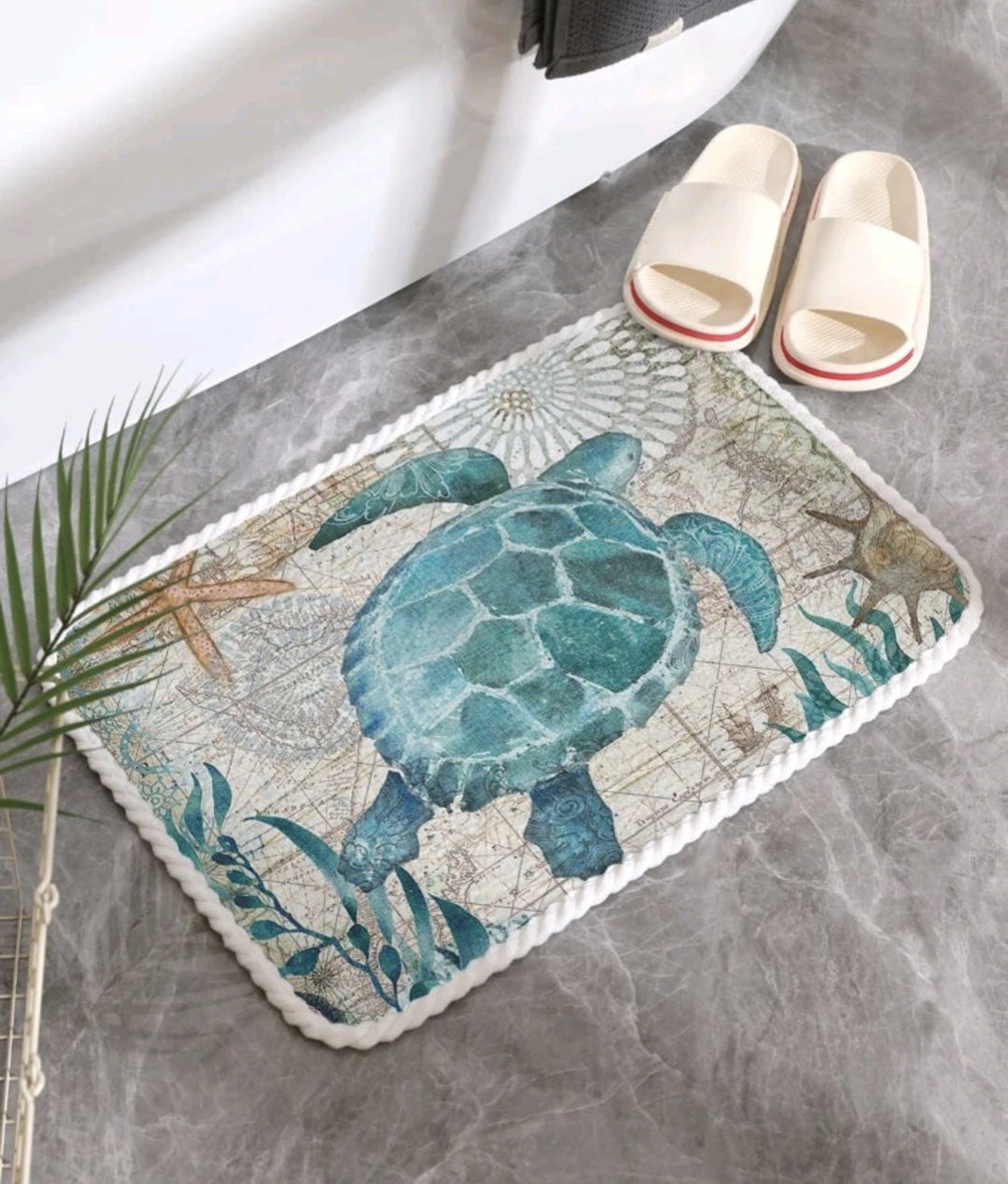 Turtle Reptile Bath Mat Bathroom Home Décor Plush Non-slip Mat - Etsy UK