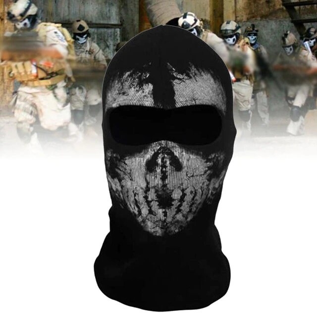 Simon 'ghost' Riley Mask Balaclava Full Head Balaclava Ghost Cosplay ...