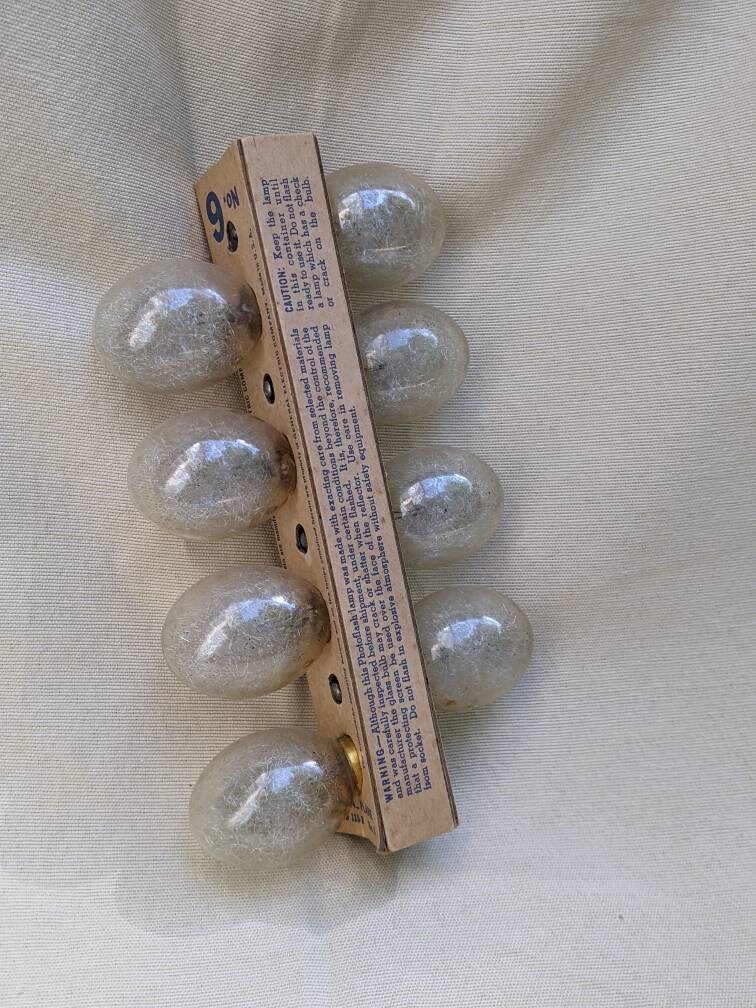 GE Photoflash Bulbs, No. 6 Focal Plane, General Electric, Vintage ...