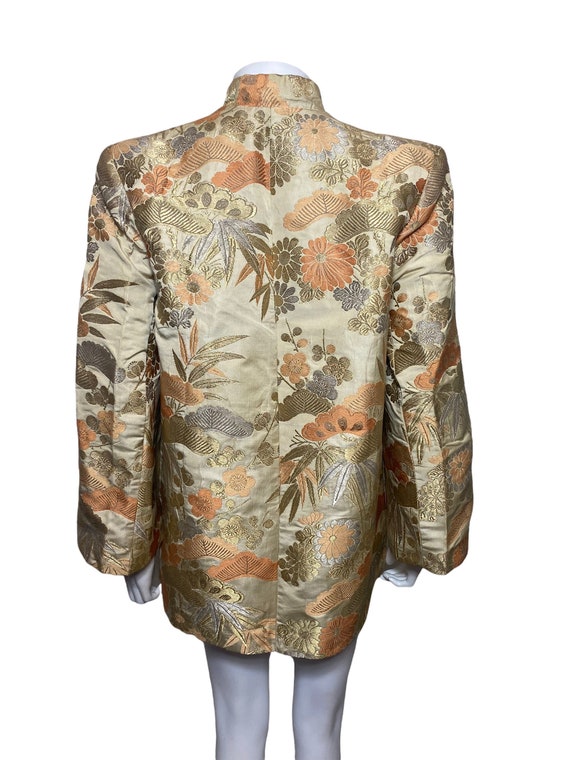 1950s Japanese jacket, silk brocade - Gem
