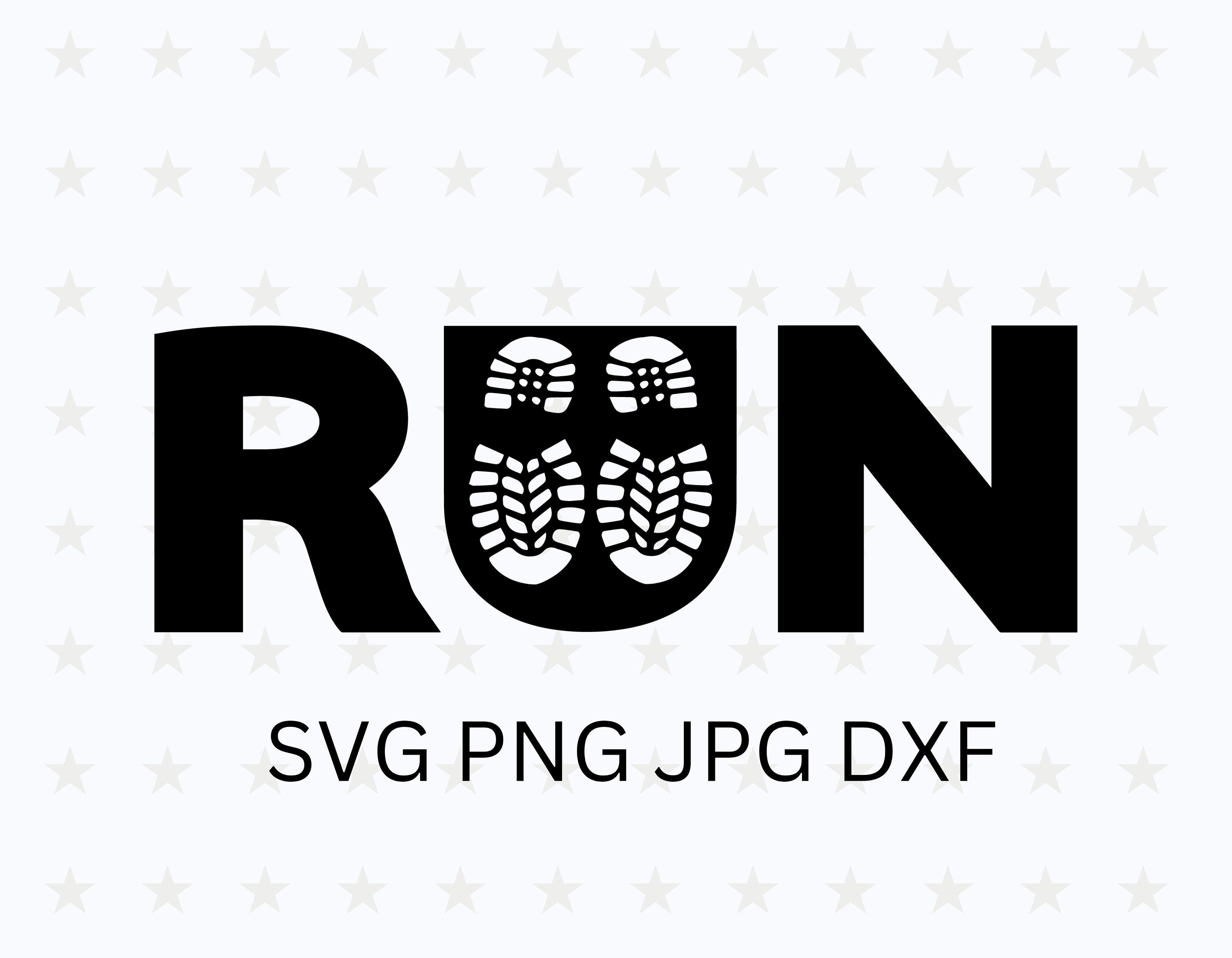 Digital Run Svg Cut File, Vector Running Svg Files, Fitness Runner Cut ...