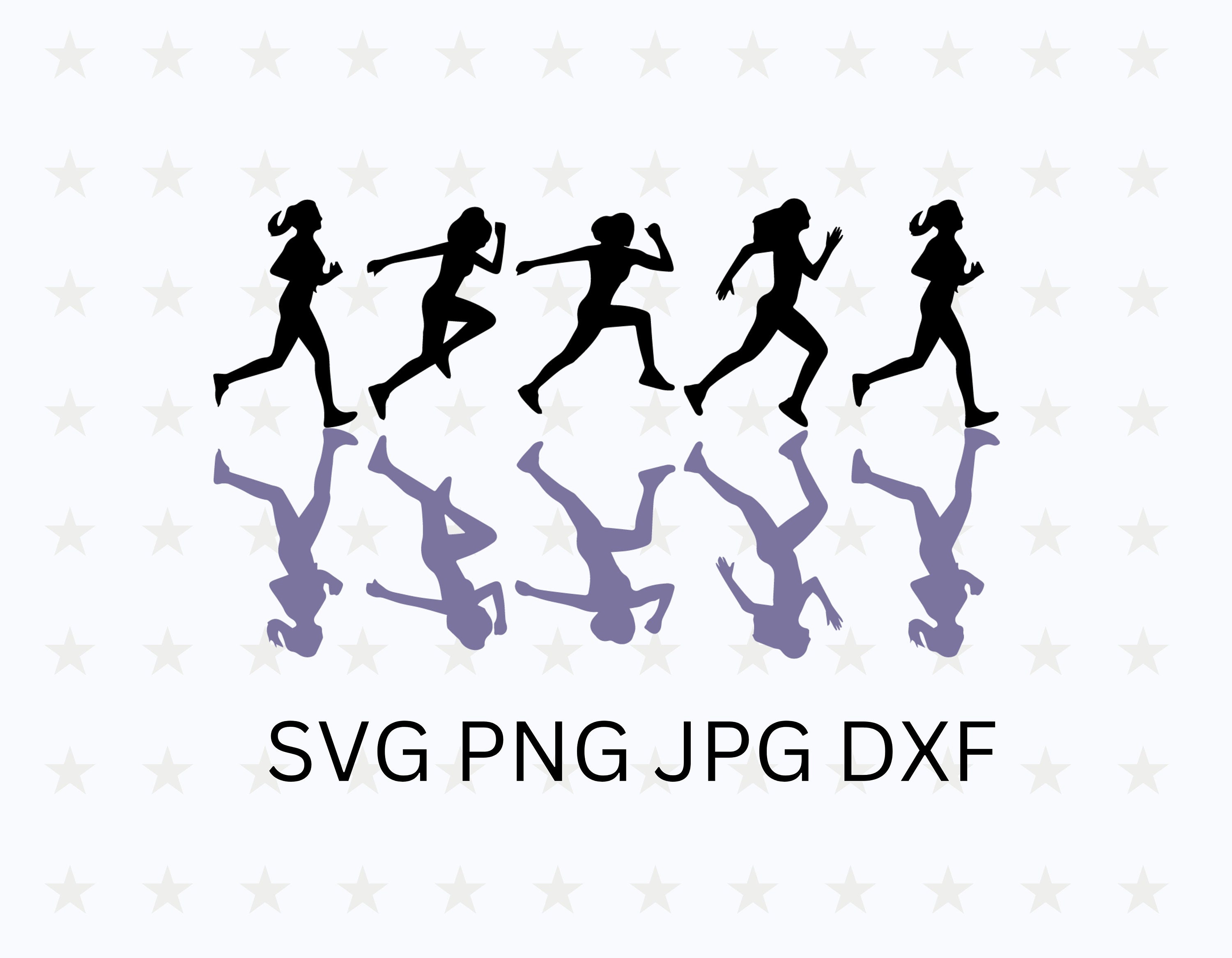 Digital Run Svg Cut File, Vector Running Svg Files, Fitness Runner Cut ...