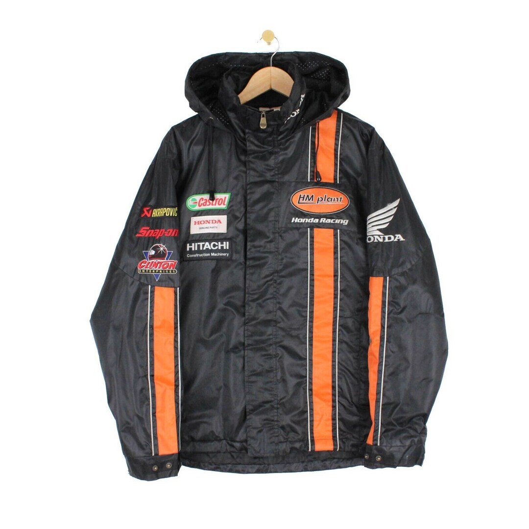 Honda Racing Jacket HM Plant Embroidered Vintage Black Full - Etsy
