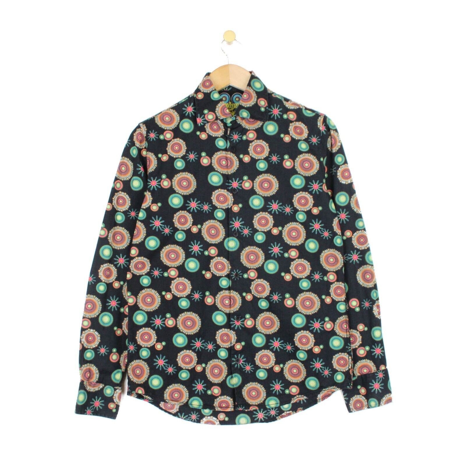 Desigual Crazy Pattern Shirt Long Sleeve Regular Fit Multicoloured Top ...