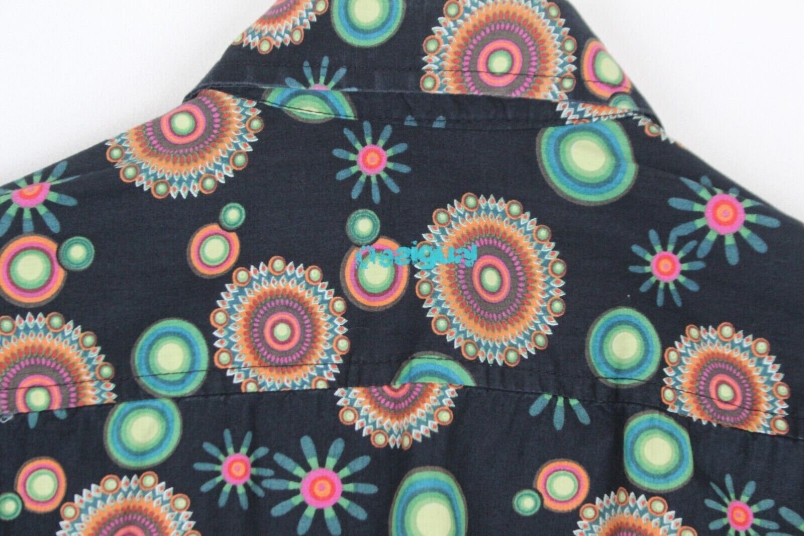 Desigual Crazy Pattern Shirt Long Sleeve Regular Fit Multicoloured Top ...