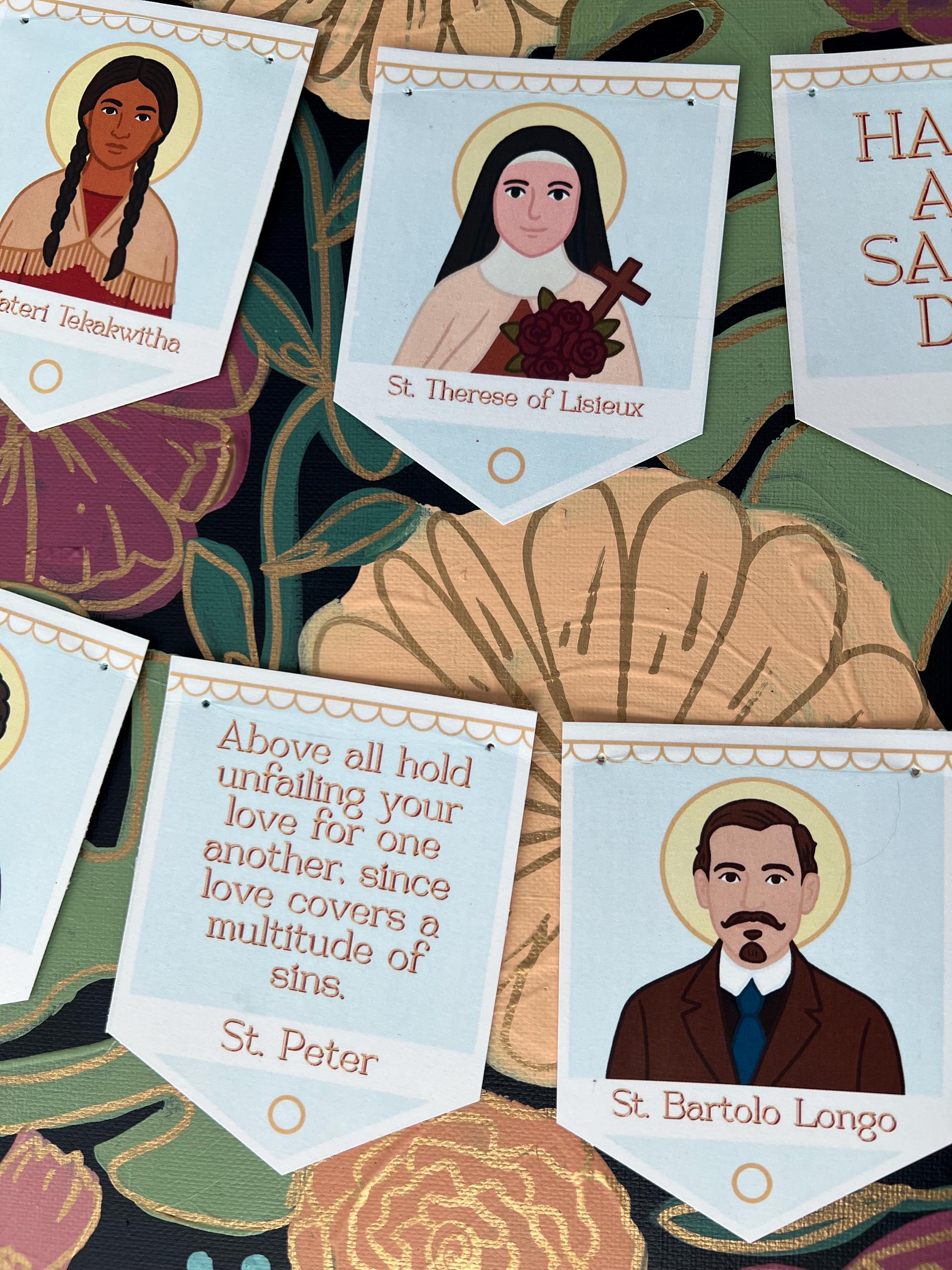 All Saints Day Banner – Catholic Saints Illustrations (digital Download ...