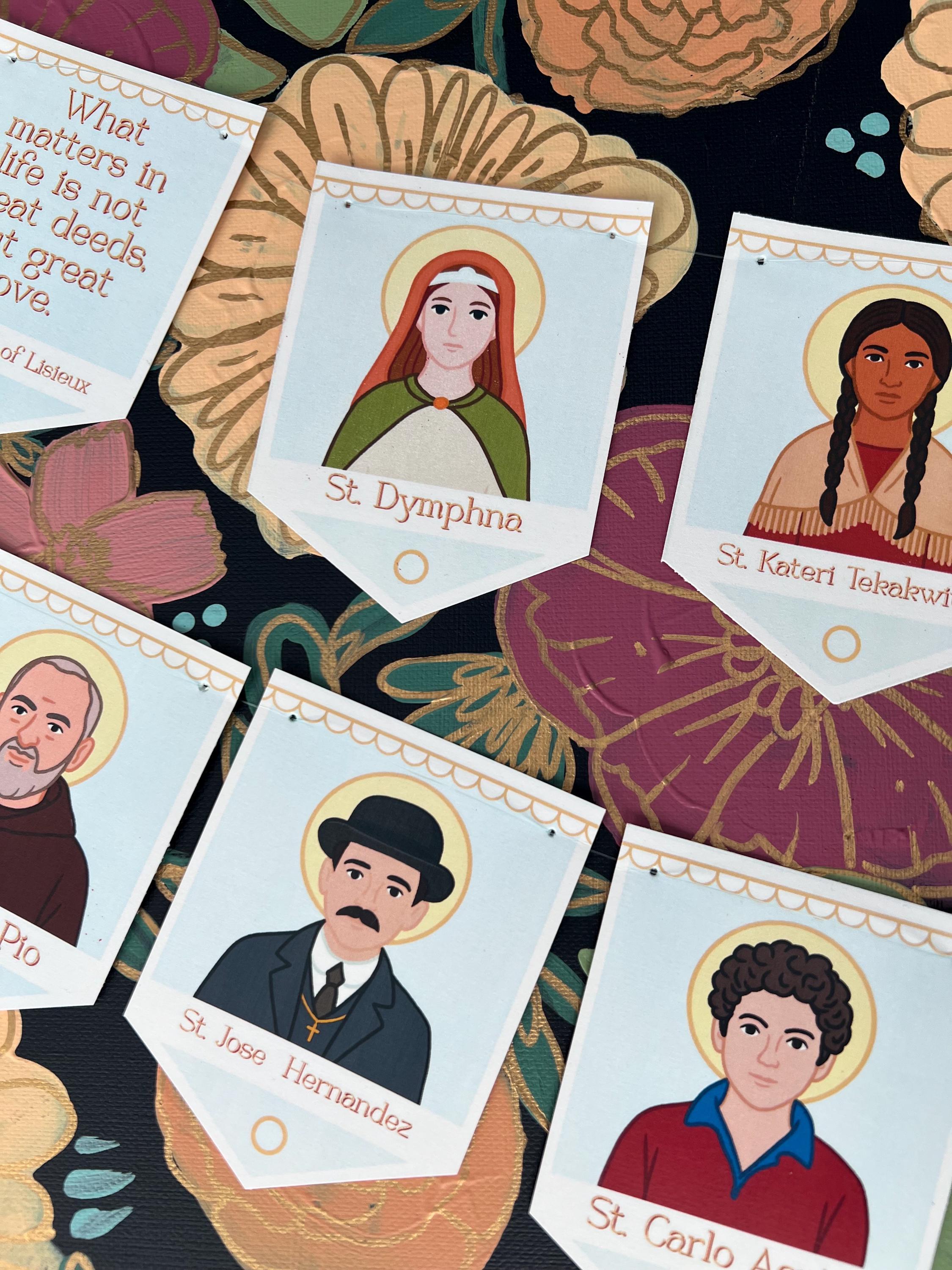 All Saints Day Banner – Catholic Saints Illustrations (digital Download ...