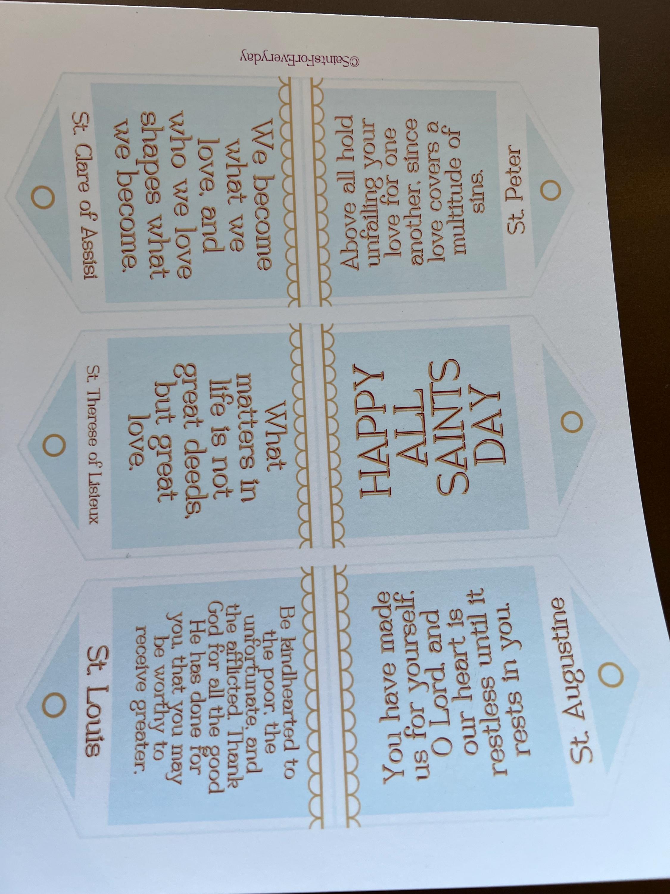 All Saints Day Banner – Catholic Saints Illustrations (digital Download ...