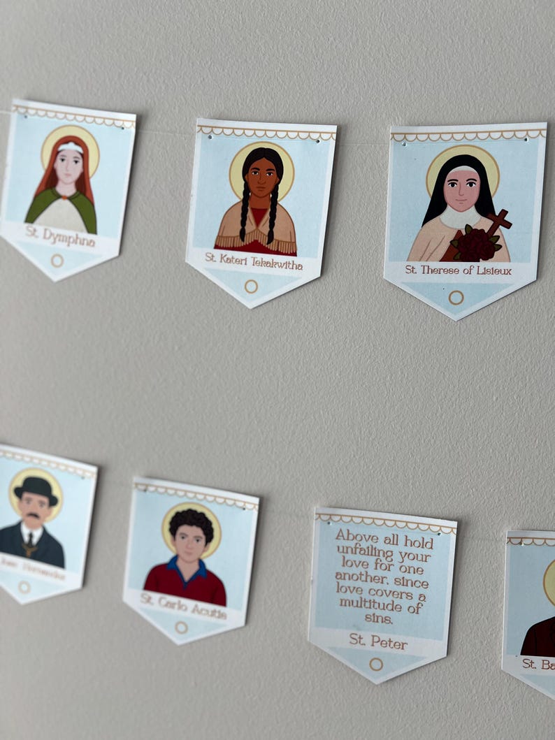 All Saints Day Banner – Catholic Saints Illustrations (digital Download ...