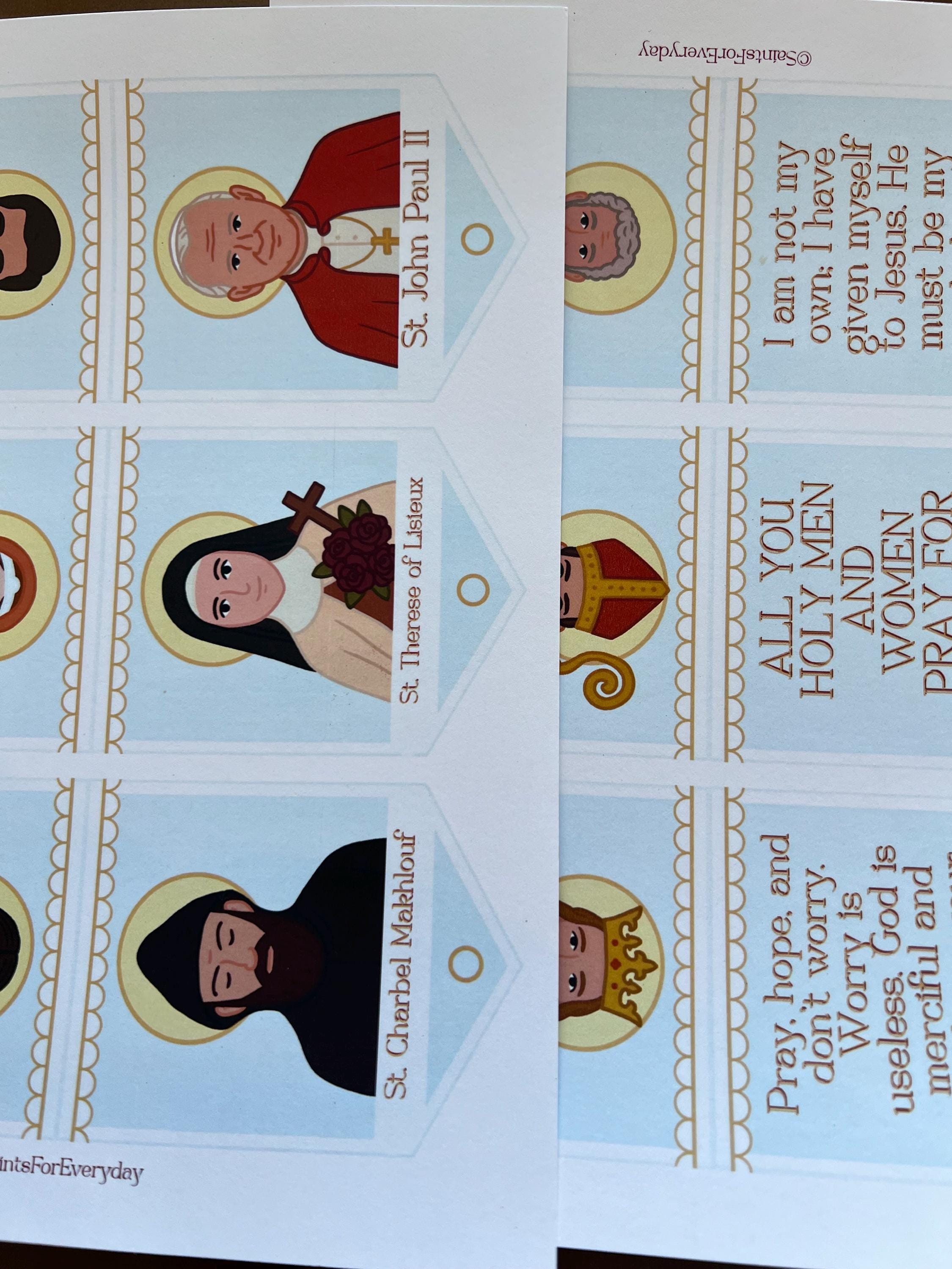 All Saints Day Banner – Catholic Saints Illustrations (digital Download ...