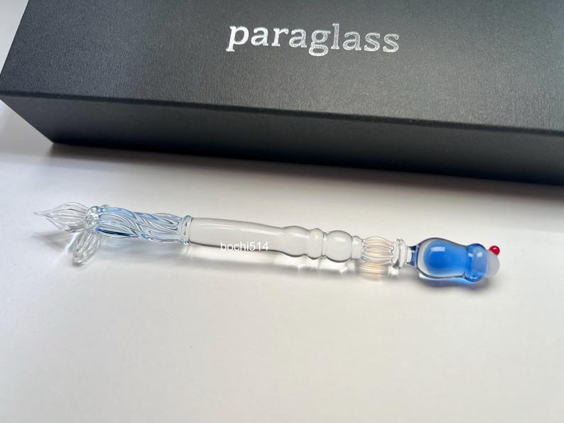 Paraglass Cream Soda Blue Glass Pen - Etsy
