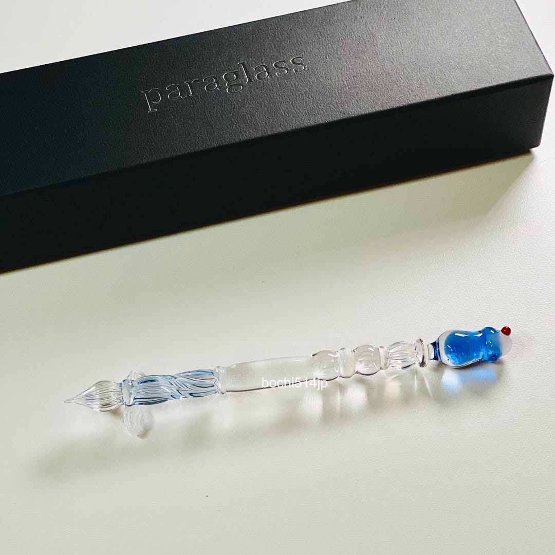 Paraglass - Cream Soda Blue Glass Pen - Etsy