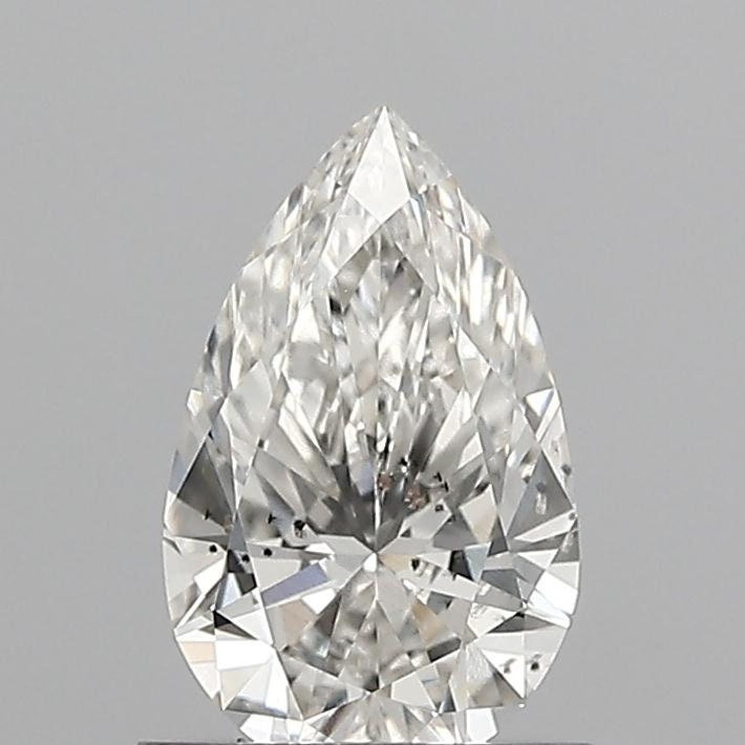 Lab Grown 5 CT Pear Diamond Engagement Ring - Etsy