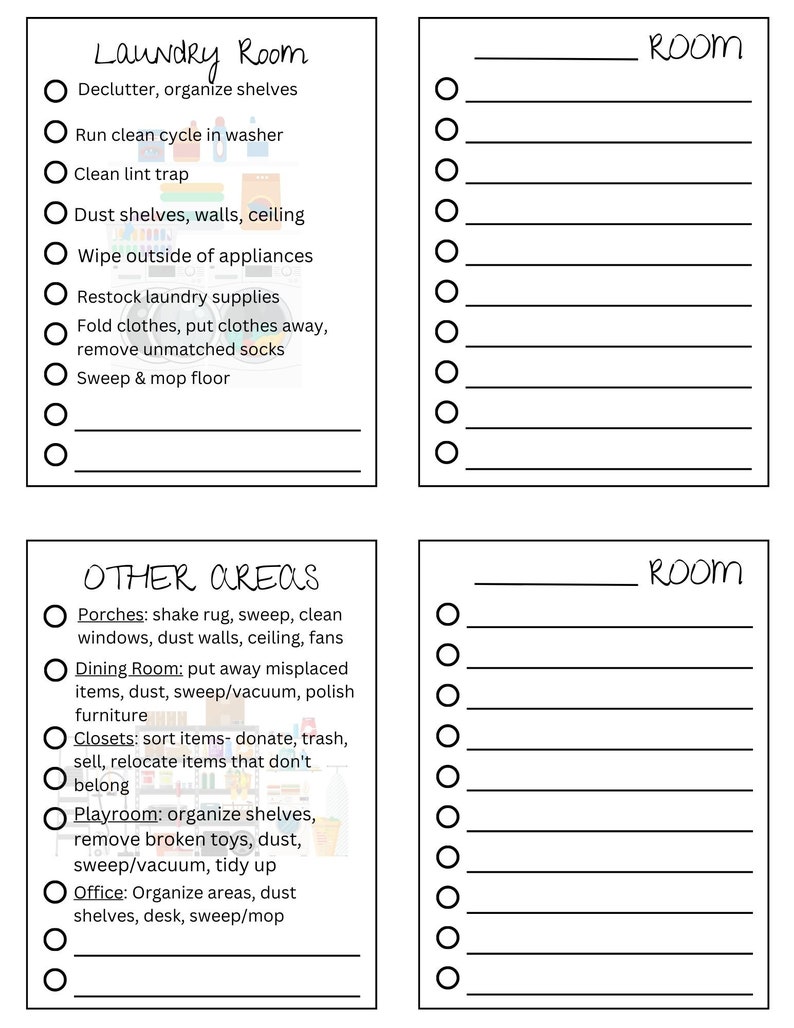 Chore Task Cards, Kids Chores Cards, Instant Download, House Chores ...