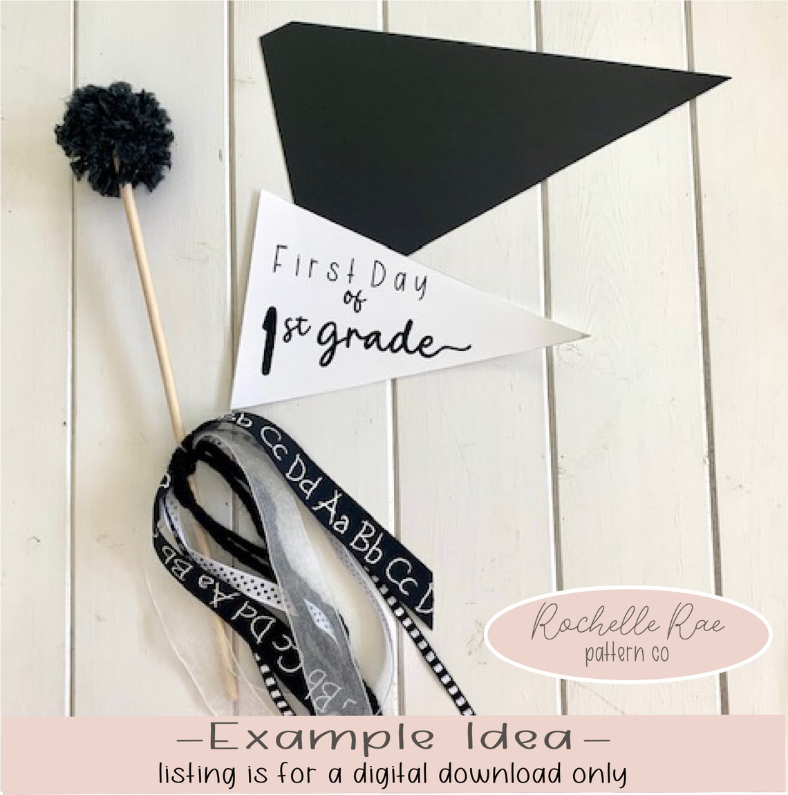 First Day of Scool Flag, Last Day of School Flag, Pennant Bundle ...