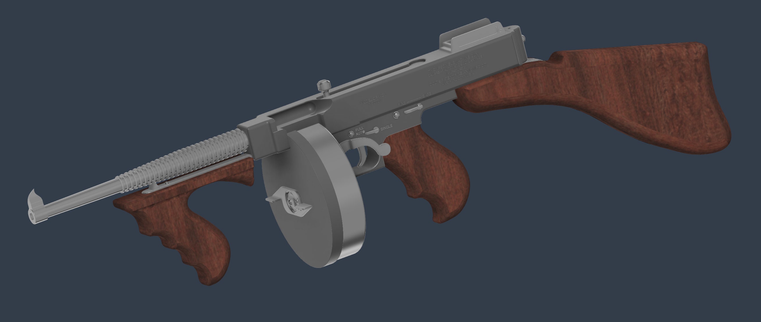 Thompson Model 1921 STL File for 3d Printing - Etsy