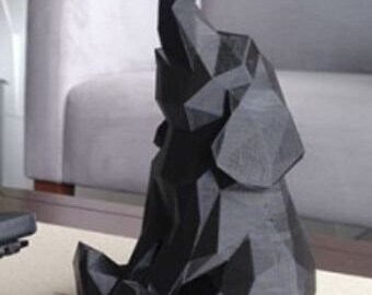 African Elephant STL File 3D Print Model Pose 02 - Etsy