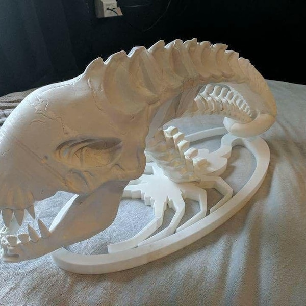 3d Alien Skull Stl - Etsy