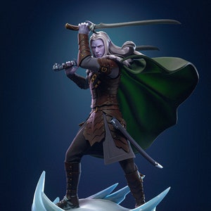 Drizzt Do'urden Baldurs Gate 3 Figure 8k Print 3d Printed Model Gift ...