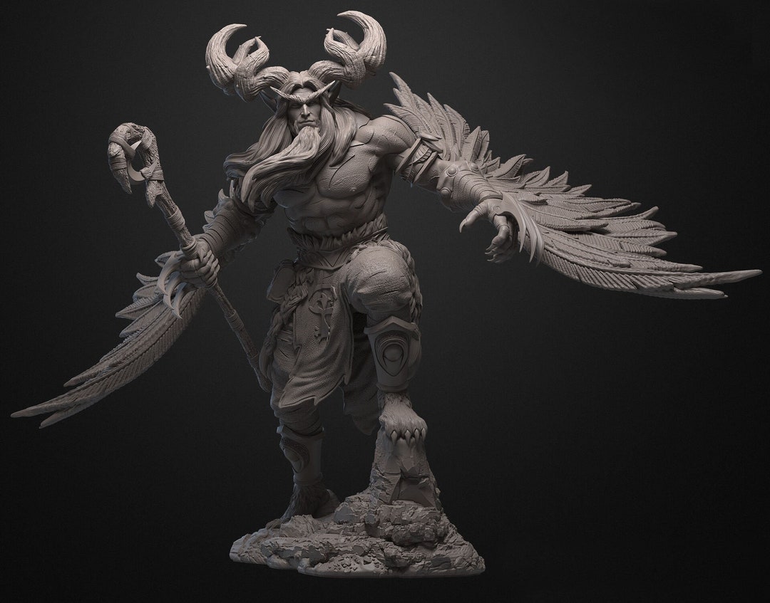 Malfurion Stormrage Wow Figure World of Warcraft 3d Printed Model Gift ...