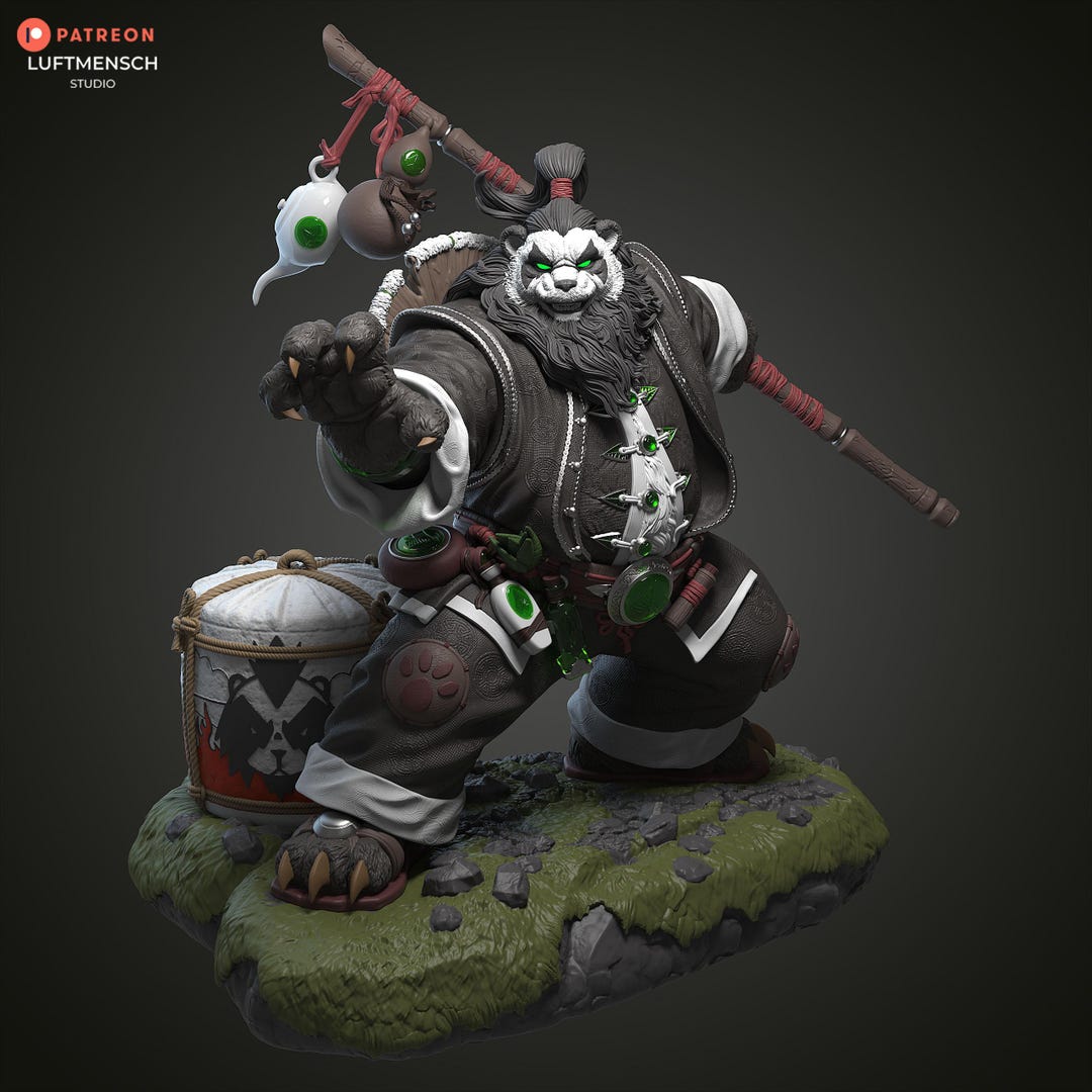 Chen Stormstout Wow Figure 8K Print World of Warcraft 3d Printed Model ...