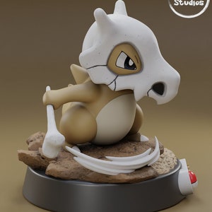Cubone Pokemon Figure Statue Pokemonfanart Gift for Pokemonfans Anime ...