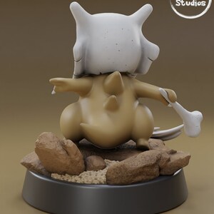 Cubone Pokemon Figure Statue Pokemonfanart Gift for Pokemonfans Anime ...