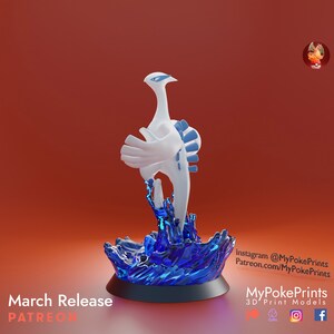Lugia Pokemon Figure Statue Pokemonfanart Gift for Pokemonfans Anime ...