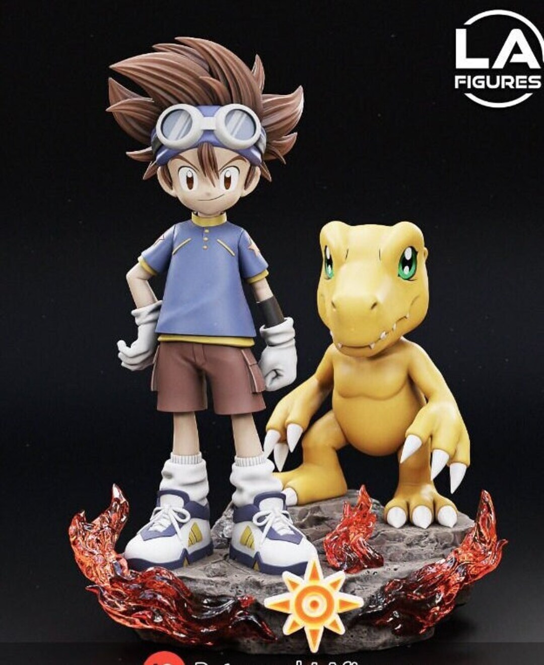 Tai and Agumon Digimon Figur 3D Printed Model Decoration Statue ...