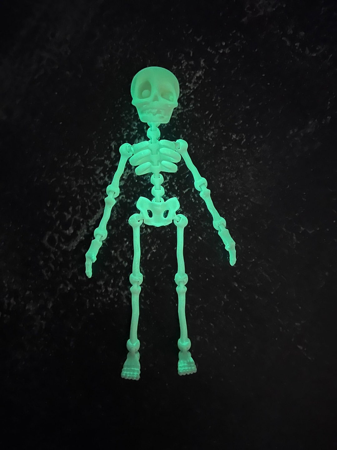 Movable and Glowing Skeleton Figure Statue Fanart Gift for - Etsy