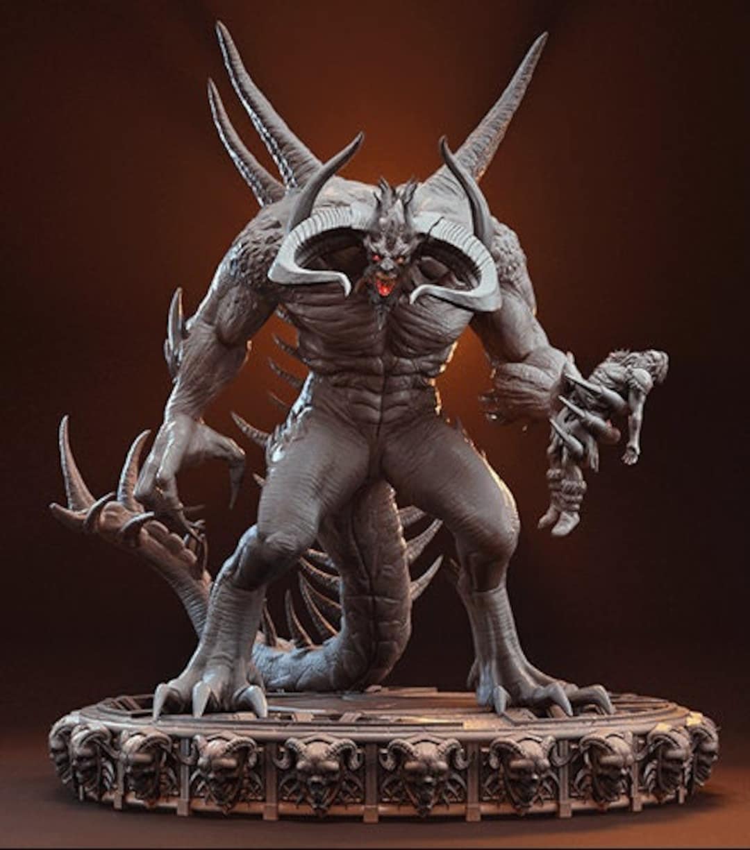 Diablo Lord of Terror Figure Statue Diablo Classic Fanart Gift for ...