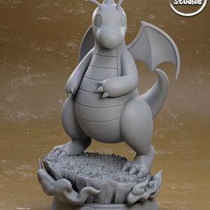 Dragonite Pokemon Figure Statue Pokemonfanart Gift for Pokemonfans ...