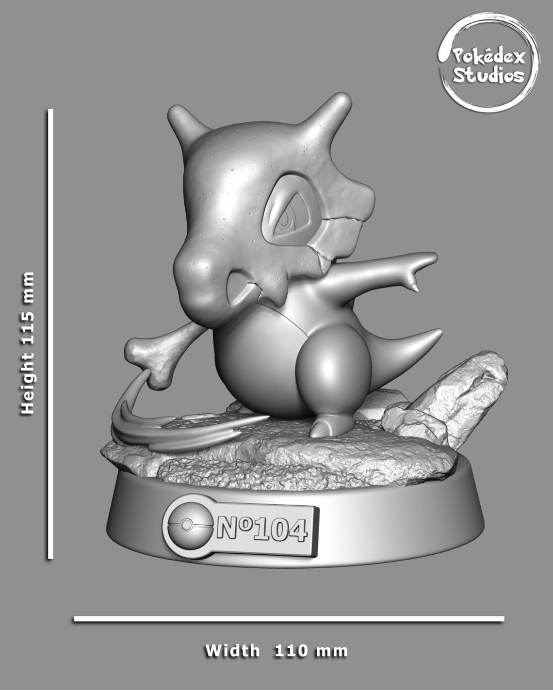 Cubone Pokemon Figure Statue Pokemonfanart Gift for - Etsy