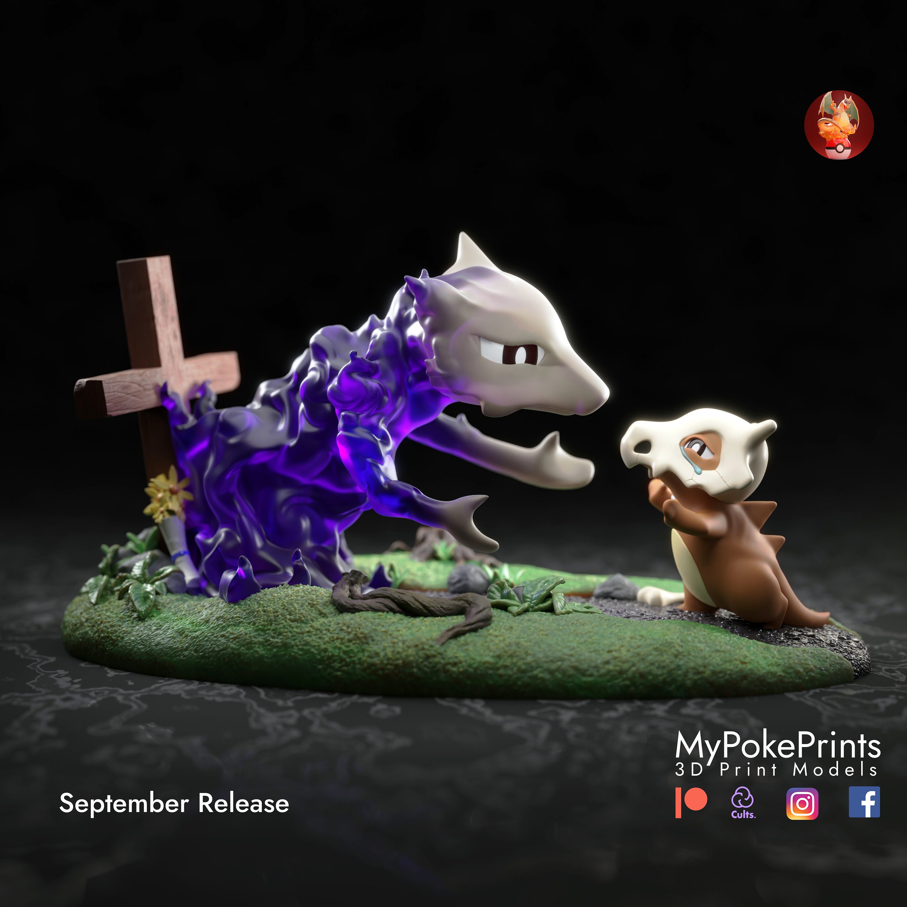 Cubone And Mewtwo