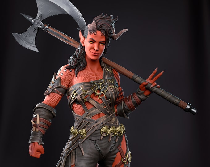 Baldur's Gate 3 Lae'zel Action Figure 32 Cm Heigh 12.5 Inches 3D ...