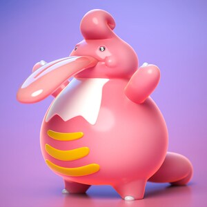 Lickitung Lickilicky Evolutions Pokemon Figure Statue Pokemonfanart ...