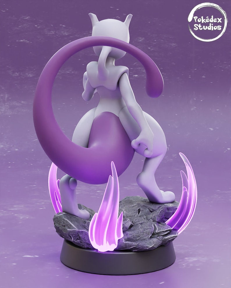 Mewtwo Pokemon Figure Statue Pokemonfanart Gift for - Etsy