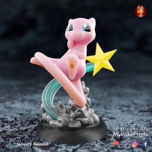 Mew Pokemon Figur Statue Pokemonfanart Geschenk Für Pokemonfans Anime ...