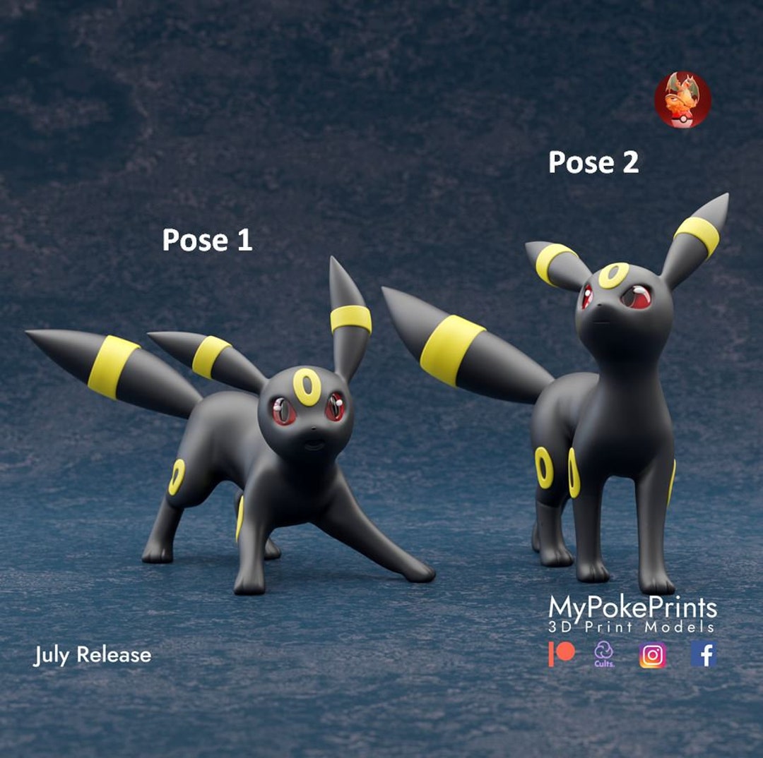 Umbreon Shiny Pokemon Figure Statue Pokemonfanart Gift for - Etsy