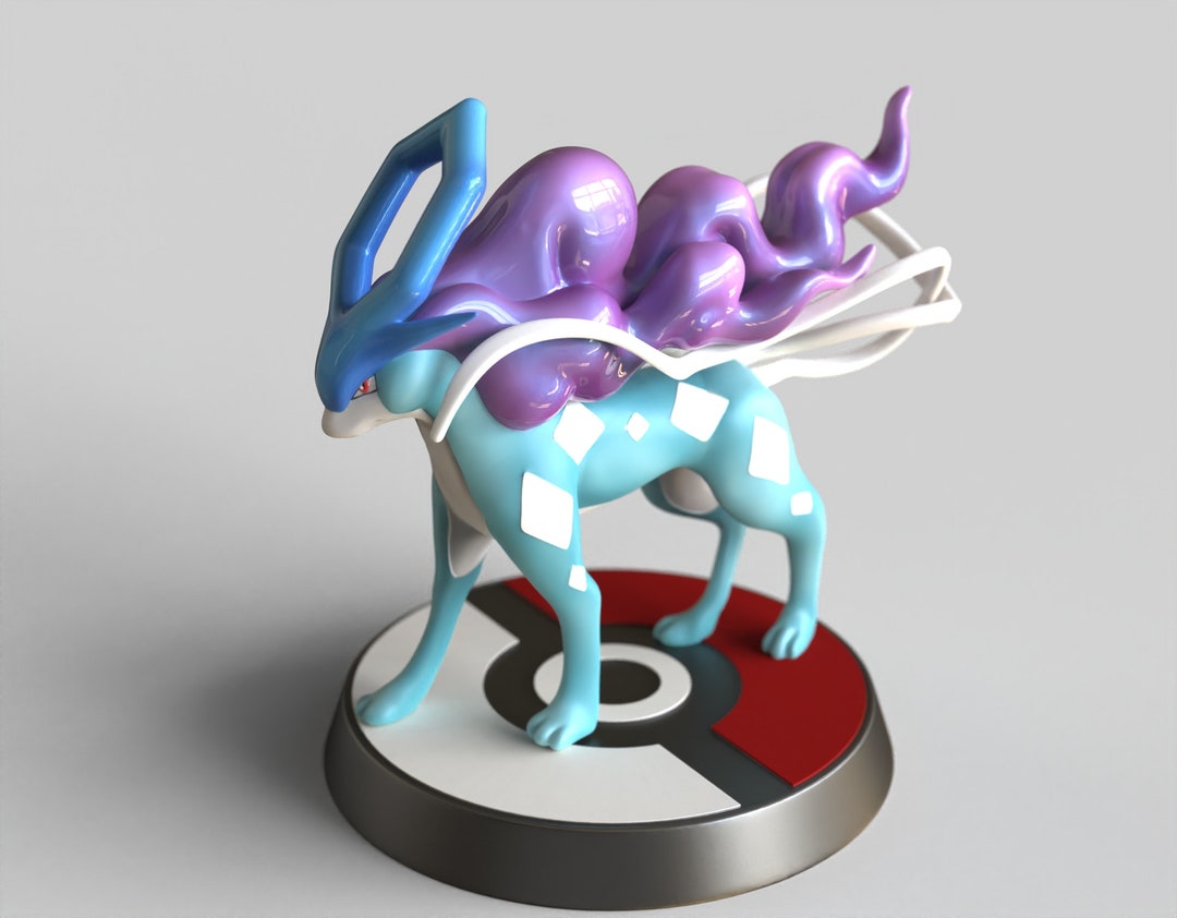 Suicune Pokemon Figure Statue Pokemonfanart Gift for Pokemonfans Anime ...