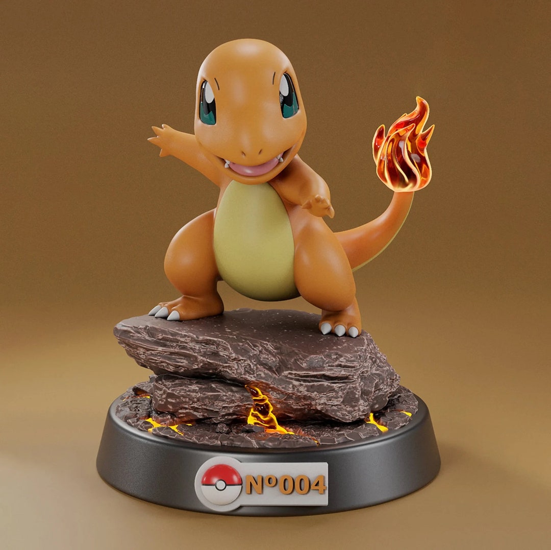 Charmander Pokemon Figure Statue Pokemonfanart Gift for - Etsy