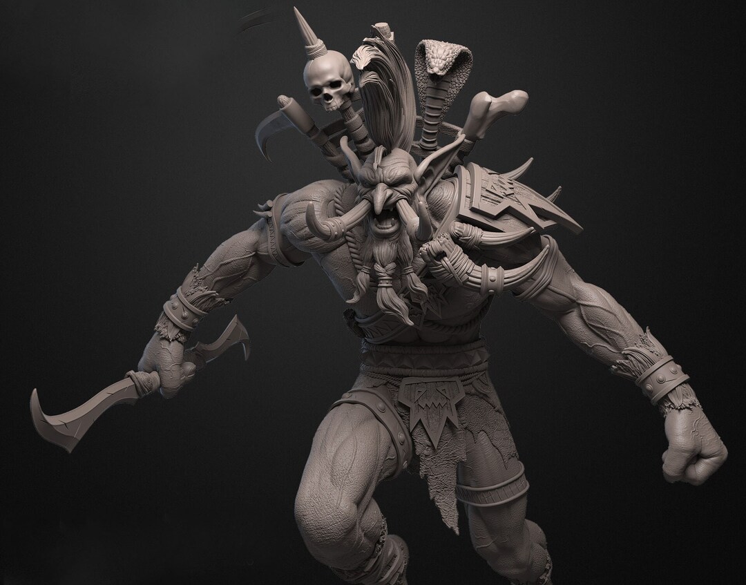 Vol'jn Wow Figure 8K Print World of Warcraft 3d Printed Model Gift for ...